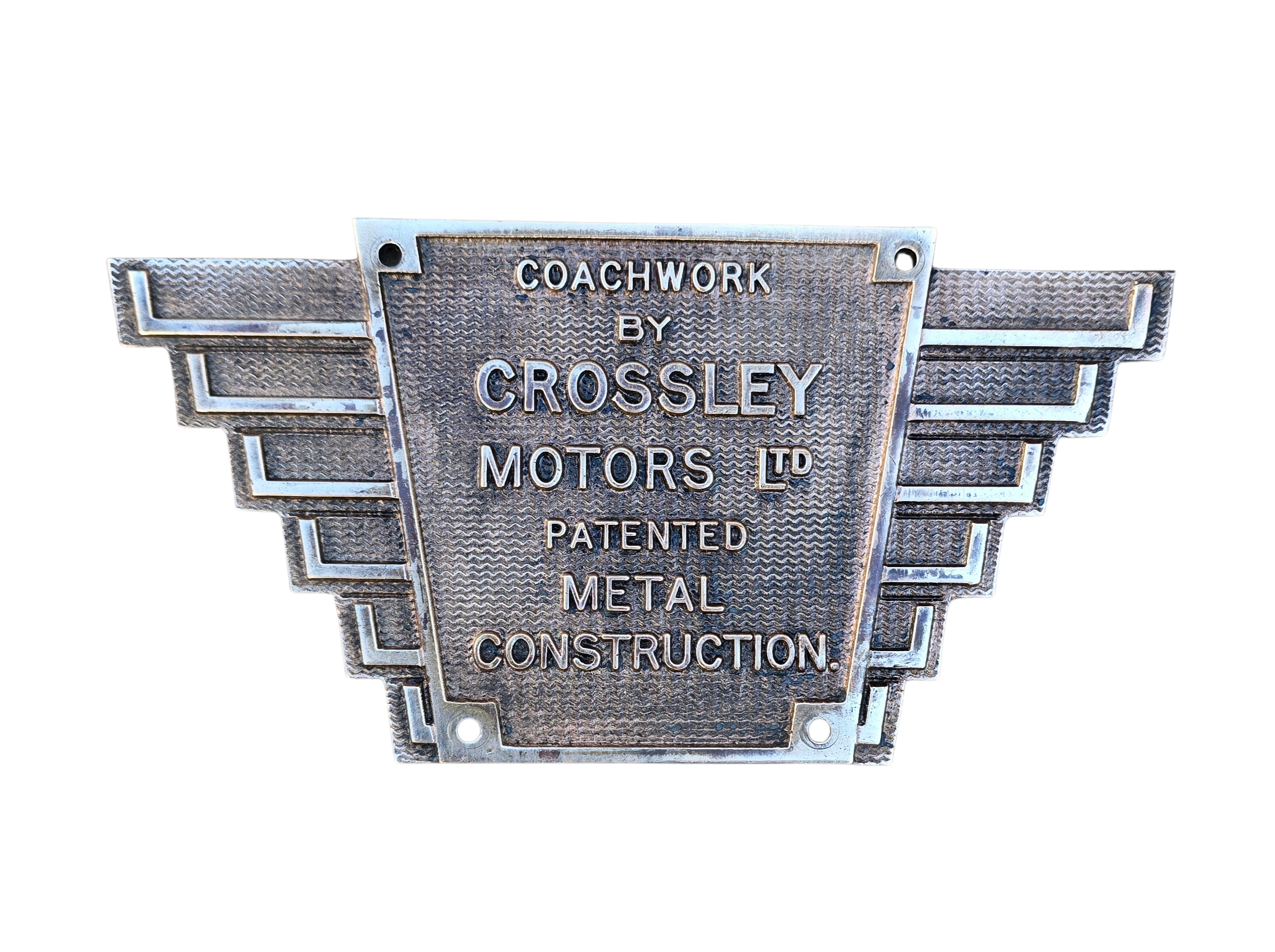 RA 8584 BUS RADIATOR BADGE "CROSSLEY MOTORS LTD – Junction Railwayana